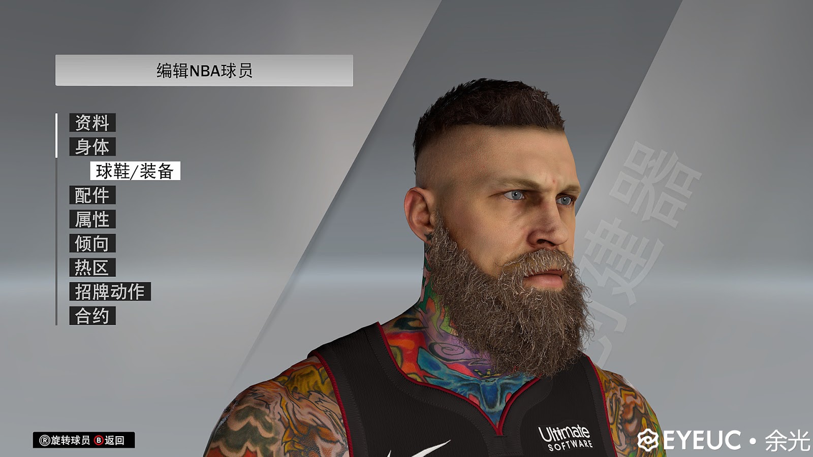 Chris Andersen Face And Body Model By 余光 [FOR 2K20]
