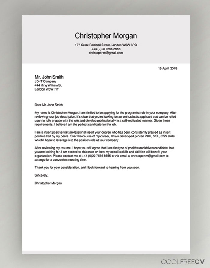 Apa Cover Letter Format 2018 ~ Resume Letter