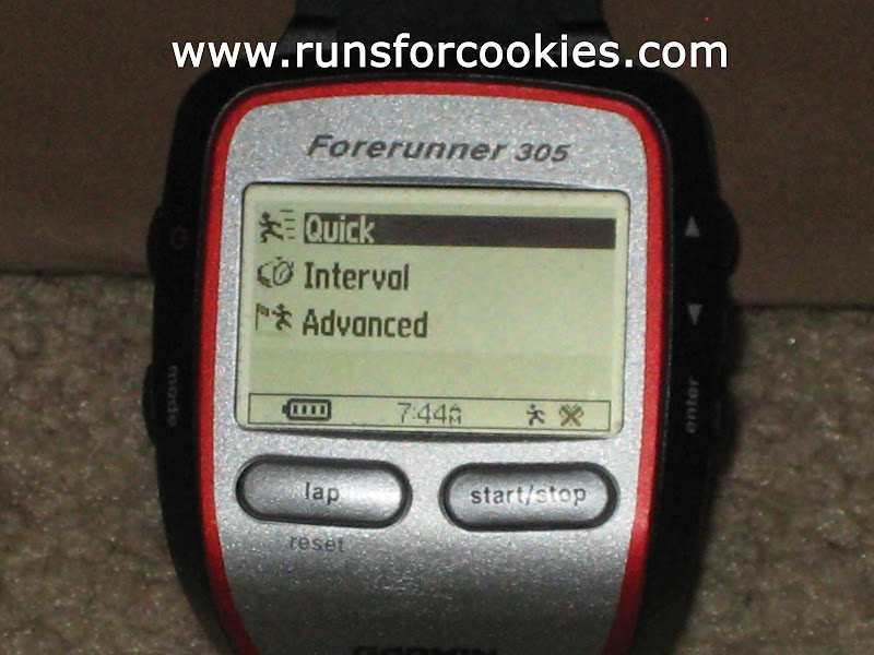 Runs for Cookies: TUTORIAL: How to use your Garmin Forerunner 205/305