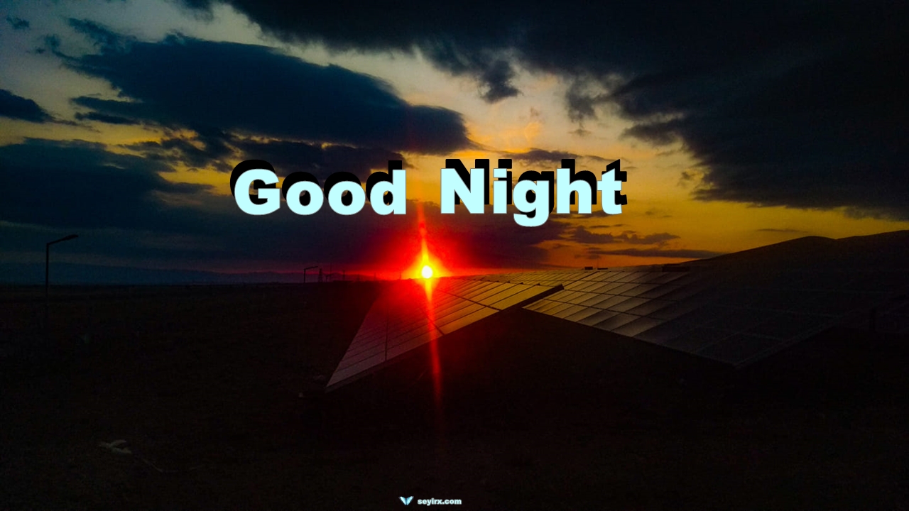 Red sky picture good night, images - HBDAY.ART