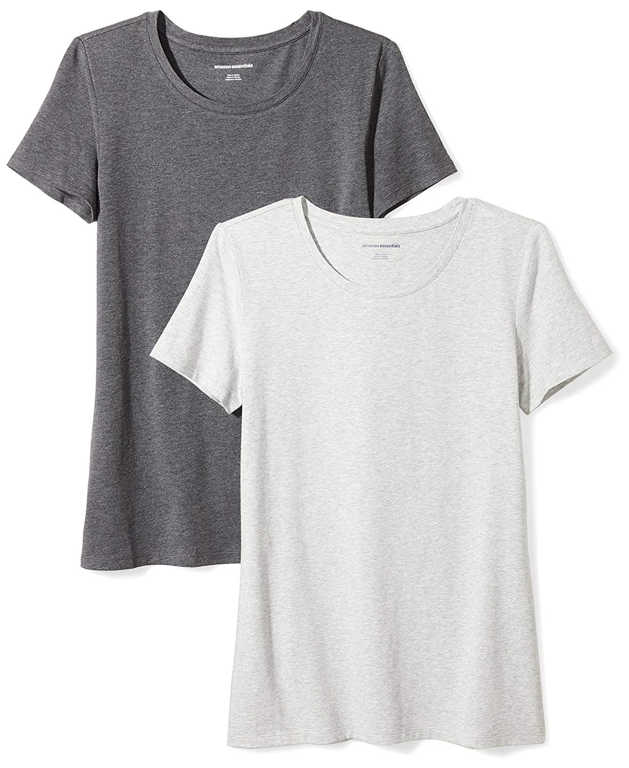 Amazon Essentials Womens 2 Pack Classic Fit Short Sleeve Crewneck T