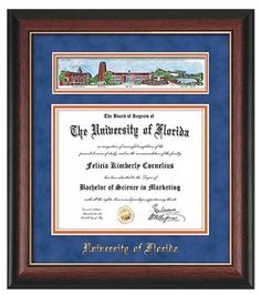 University Of Florida Diploma Frame - Table Frame