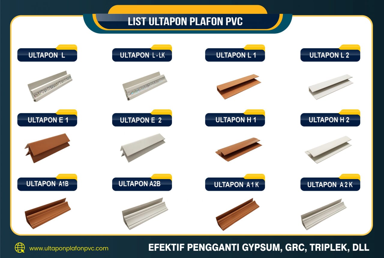 List Plafon PVC Ultapon