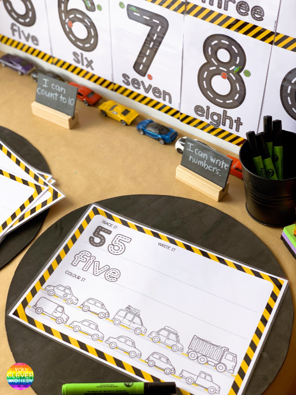 USING CARS TO TEACH CORRECT NUMBER FORMATION | you clever monkey