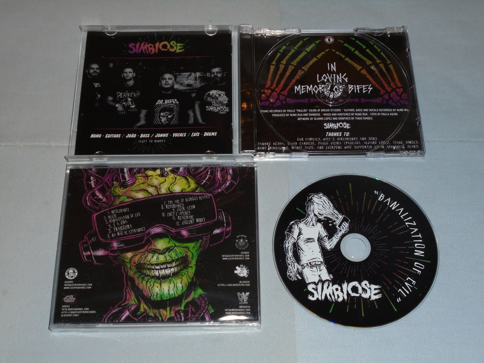 Aback distro records : OUT NOW : SIMBIOSE | Banalization Of Evil - CD