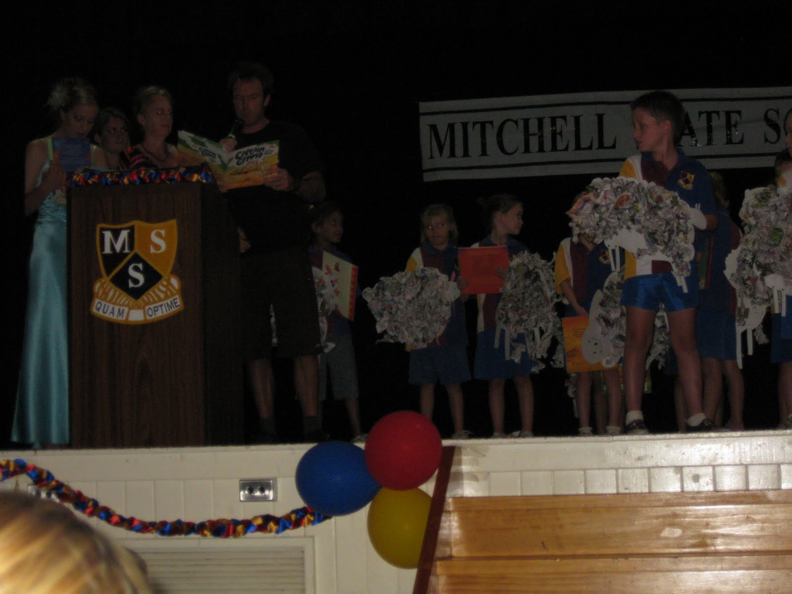 Robin's Double Life: Mitchell State School Celebration Evening: outback Qld