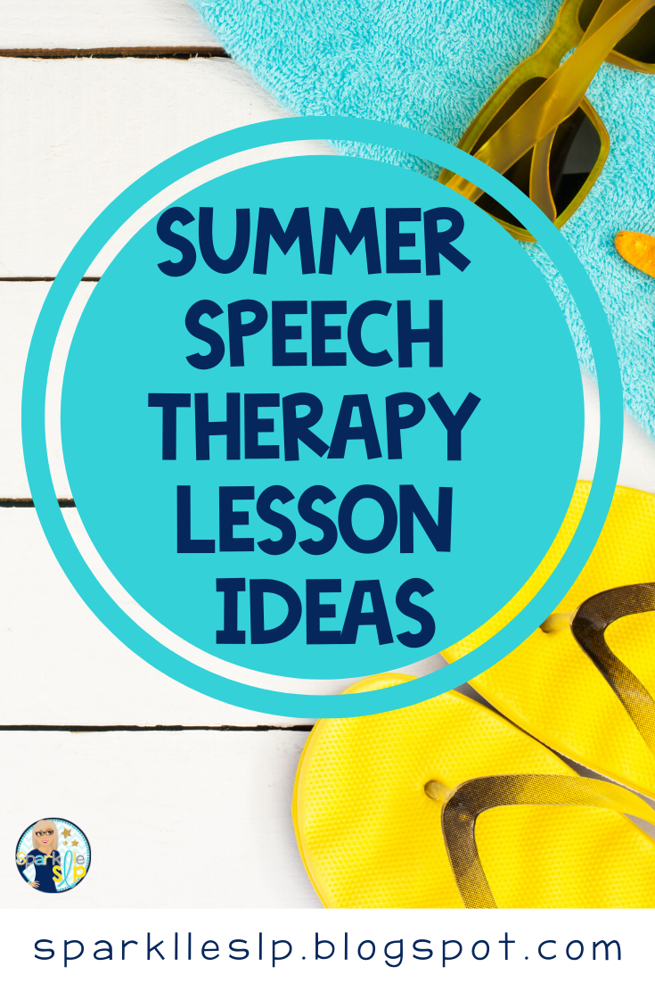 Summer Themes Speech Therapy Lesson Plan Ideas - Sparklle SLP