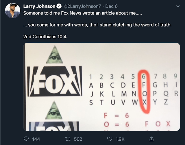 666 | Larrry Johnson helps spread the FOX 666 gematria knowledge ...