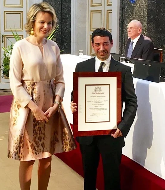 Queen Mathilde delivers the Baillet Latour Health Prize 2016