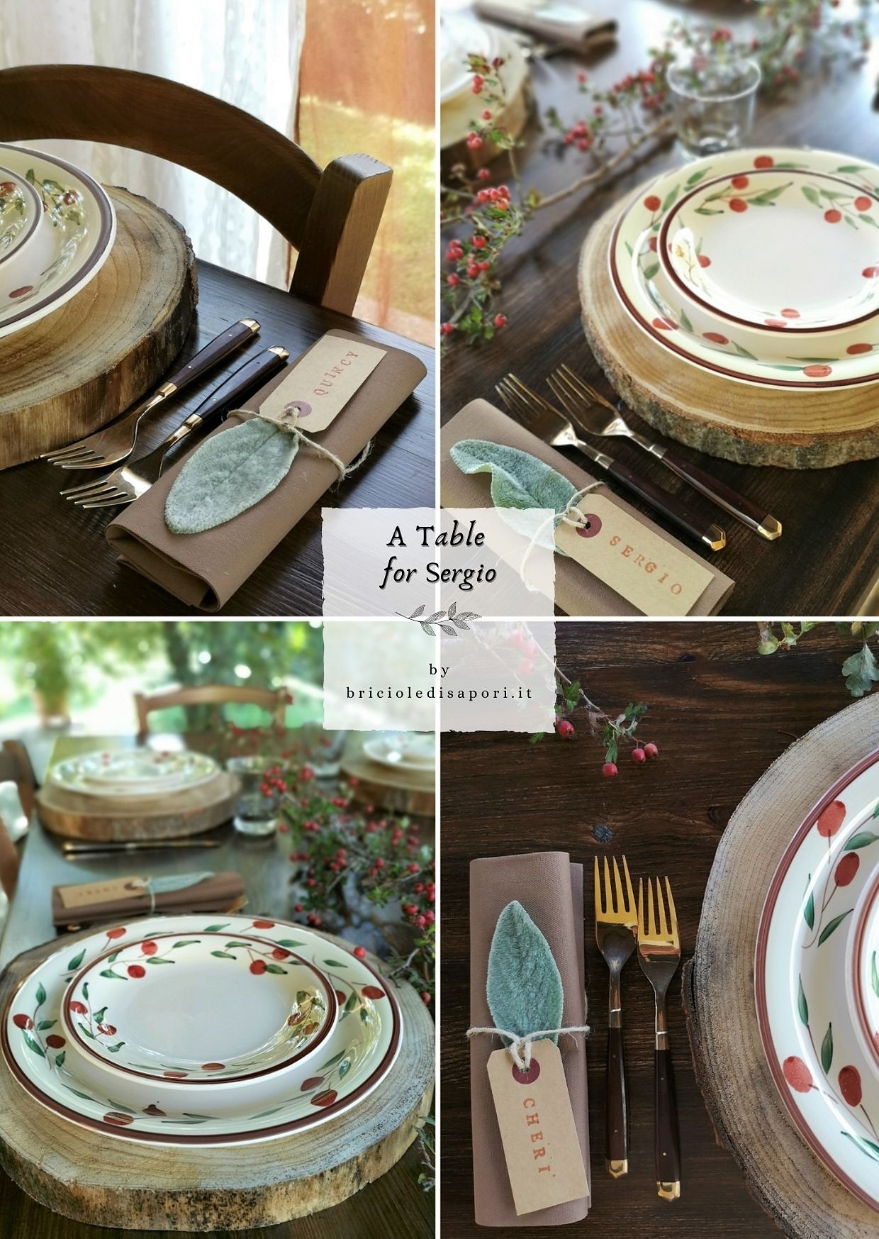 Una tavola rustica per un compleanno al contrario... | BRICIOLE DI SAPORI