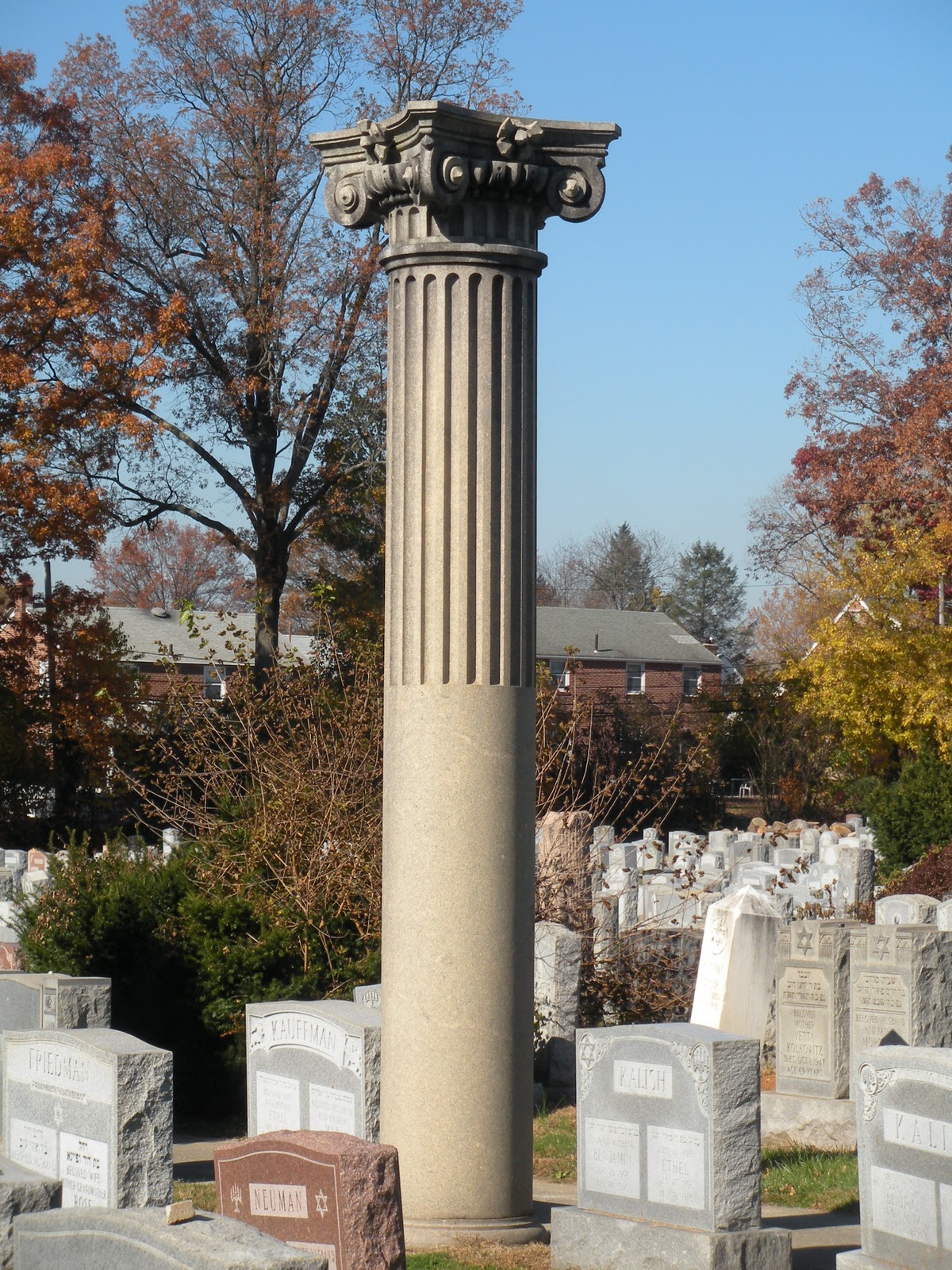 Engraved: : The Stately Column…Broken By Death