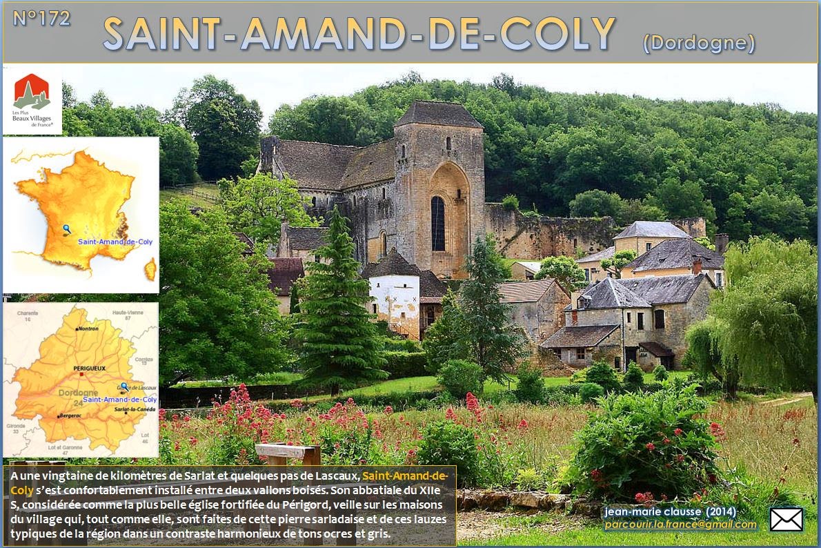 Parcourir la France: 172 - SAINT-AMAND-DE-COLY. (Dordogne -24)