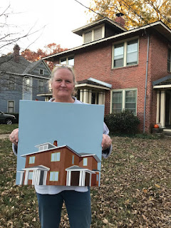 Dale Edwards Paints in his Basement