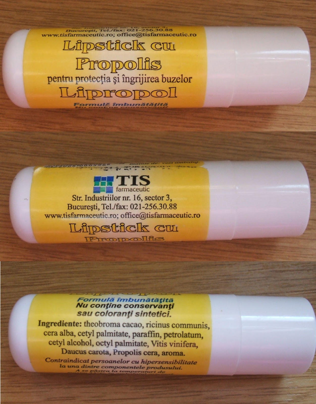 Produse Cosmetice Testate: Balsam de buze de la Tis Farmaceutic cu Propolis
