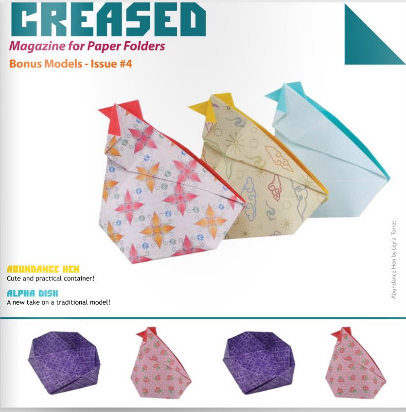 Origami Creased Magazine 4 - Ruby Book Origami