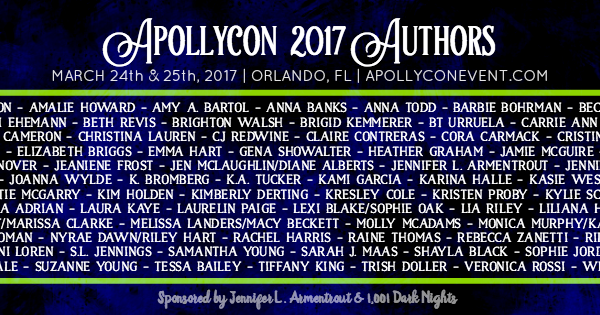 APOLLYCON 2017 Author List + Tickets + Giveaway