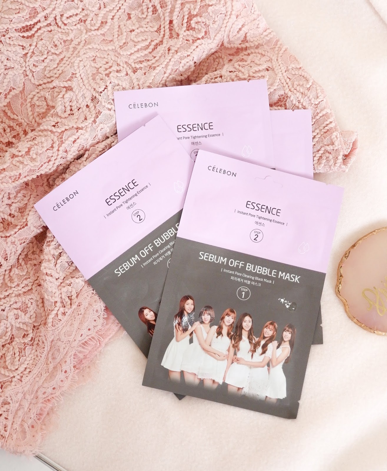 CELEBON 2 STEP SEBUM OFF BUBBLE MASK + ESSENCE REVIEW — Cessa