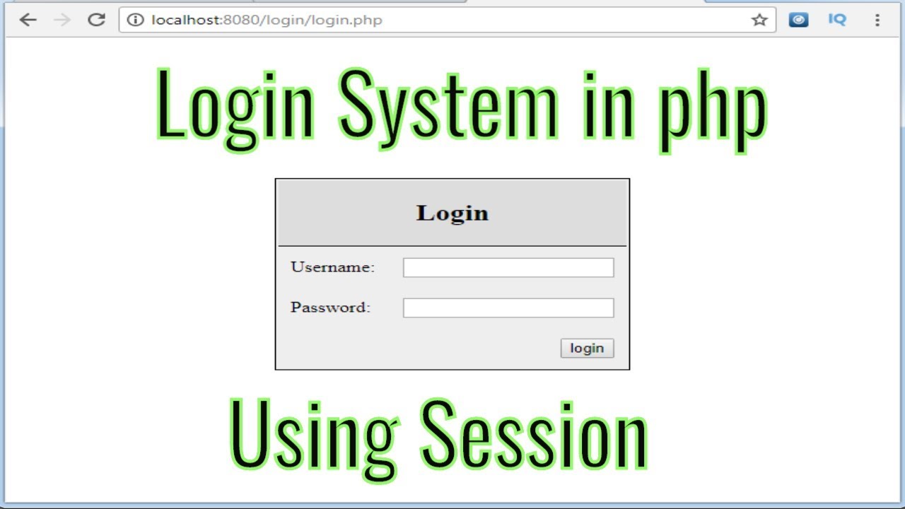 PHP Session for Login Logout with example - Technical Mind Guru