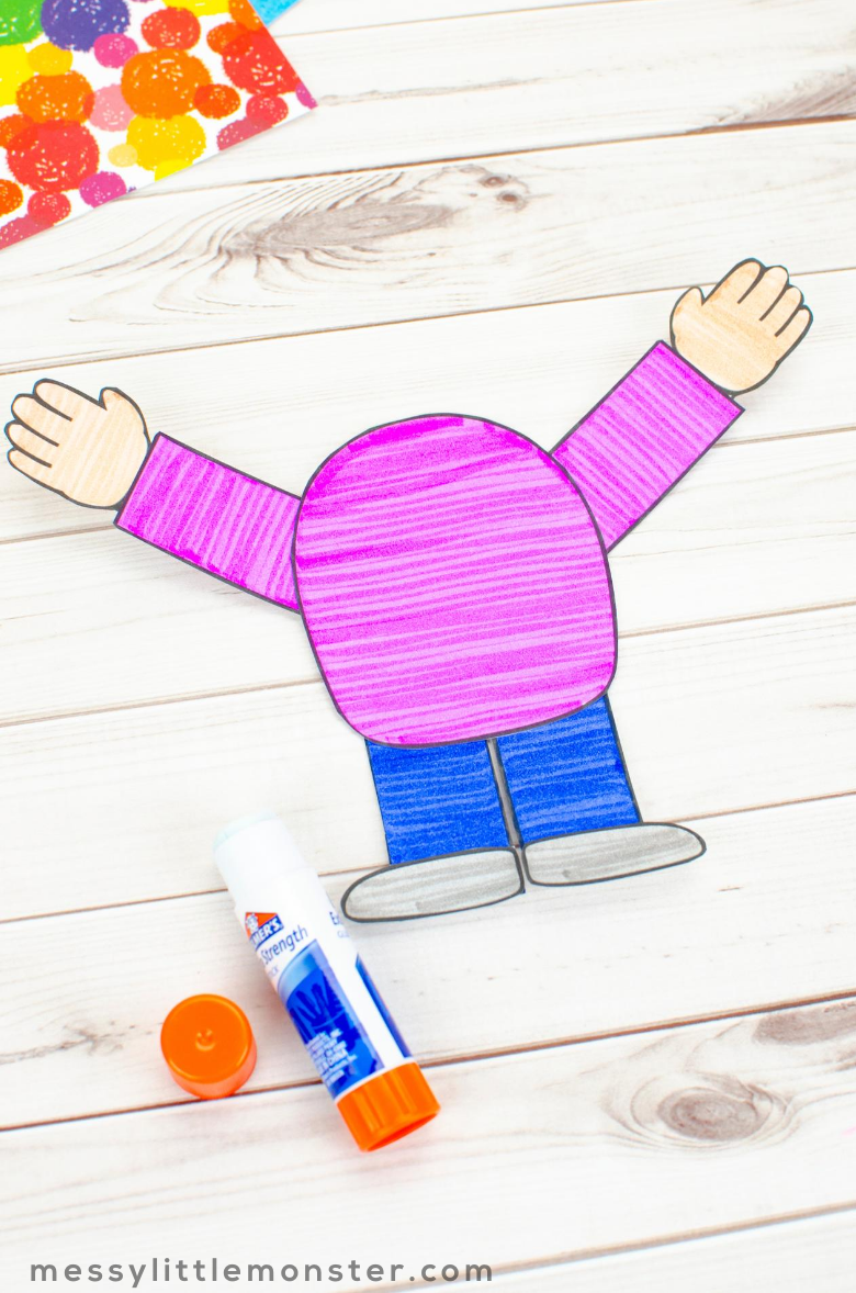 All About Me Back to School Craft (template included) - Messy Little ...