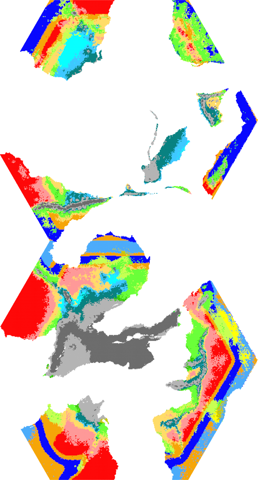 for h in hexes:: Finally, Koppen