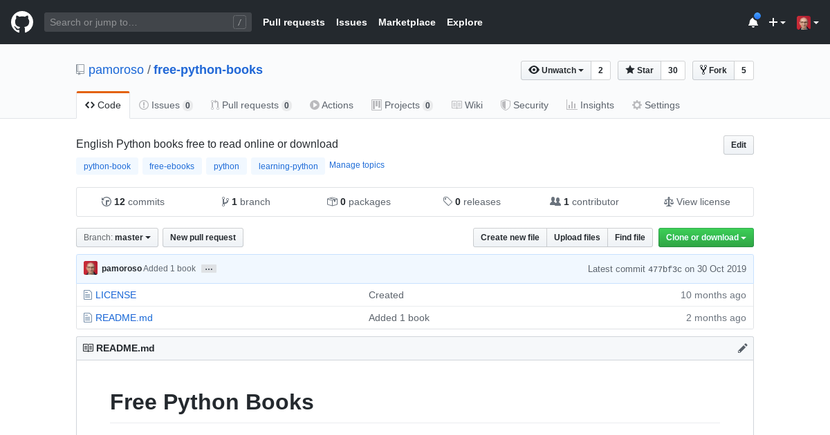 A List of Free Python Books