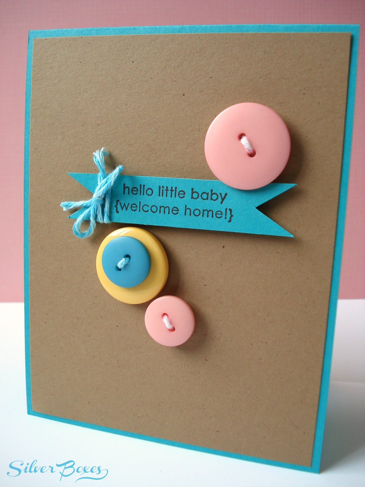 Silver Boxes: Button Baby Card