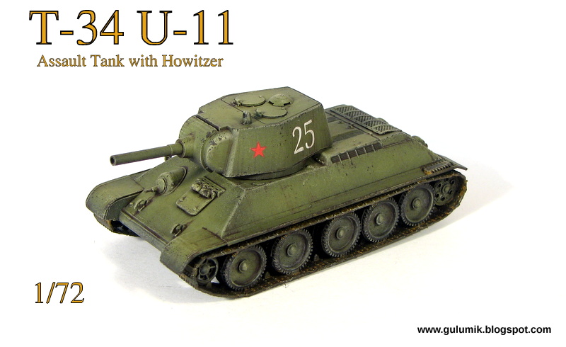 Gulumik Military Models: T-34 U11 1/72
