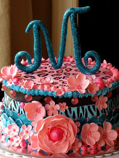 Birthday Cake With Letter M - Birthday Letter