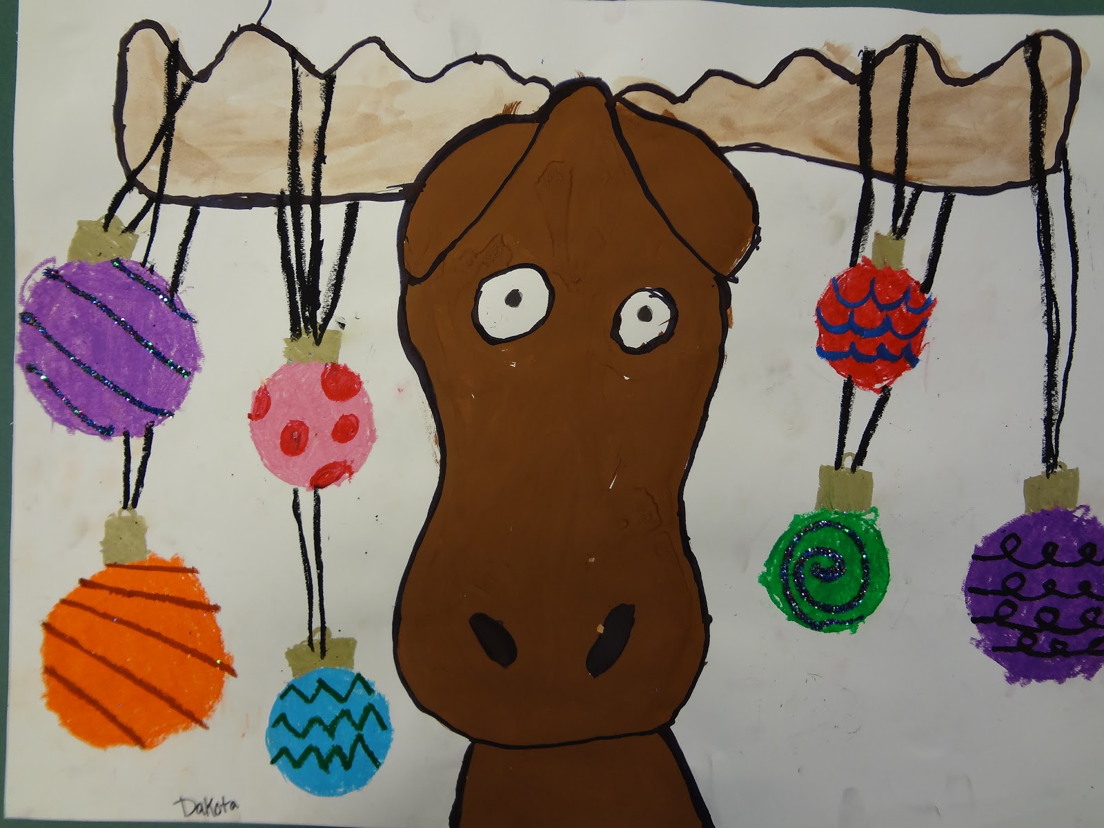 Sharpies, paint, and paper! Oh my!: Mooseltoe