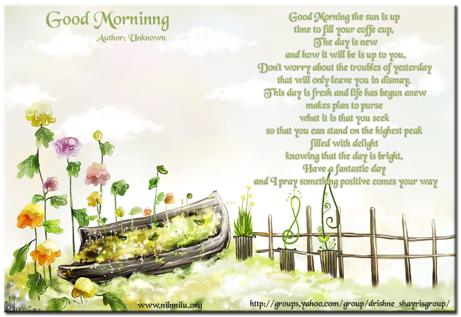 ~ Pretty Academia ~: Morning wishes -poem ;)