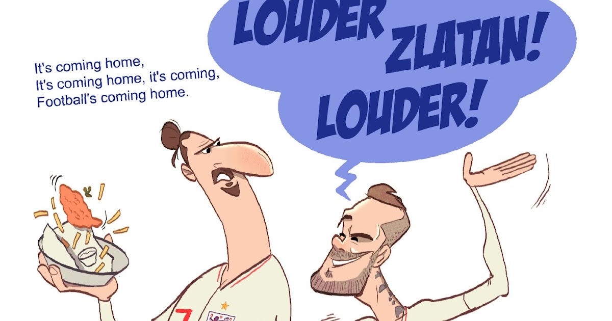 Omar Momani cartoons: Hard luck, Zlatan Ibrahimović! It's coming home ...