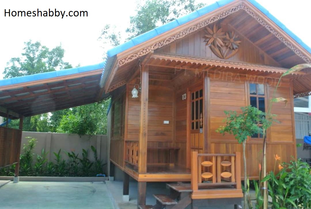 Unik dan Cantik, 7 Inspirasi Rumah Kayu Sederhana Low Budget ...