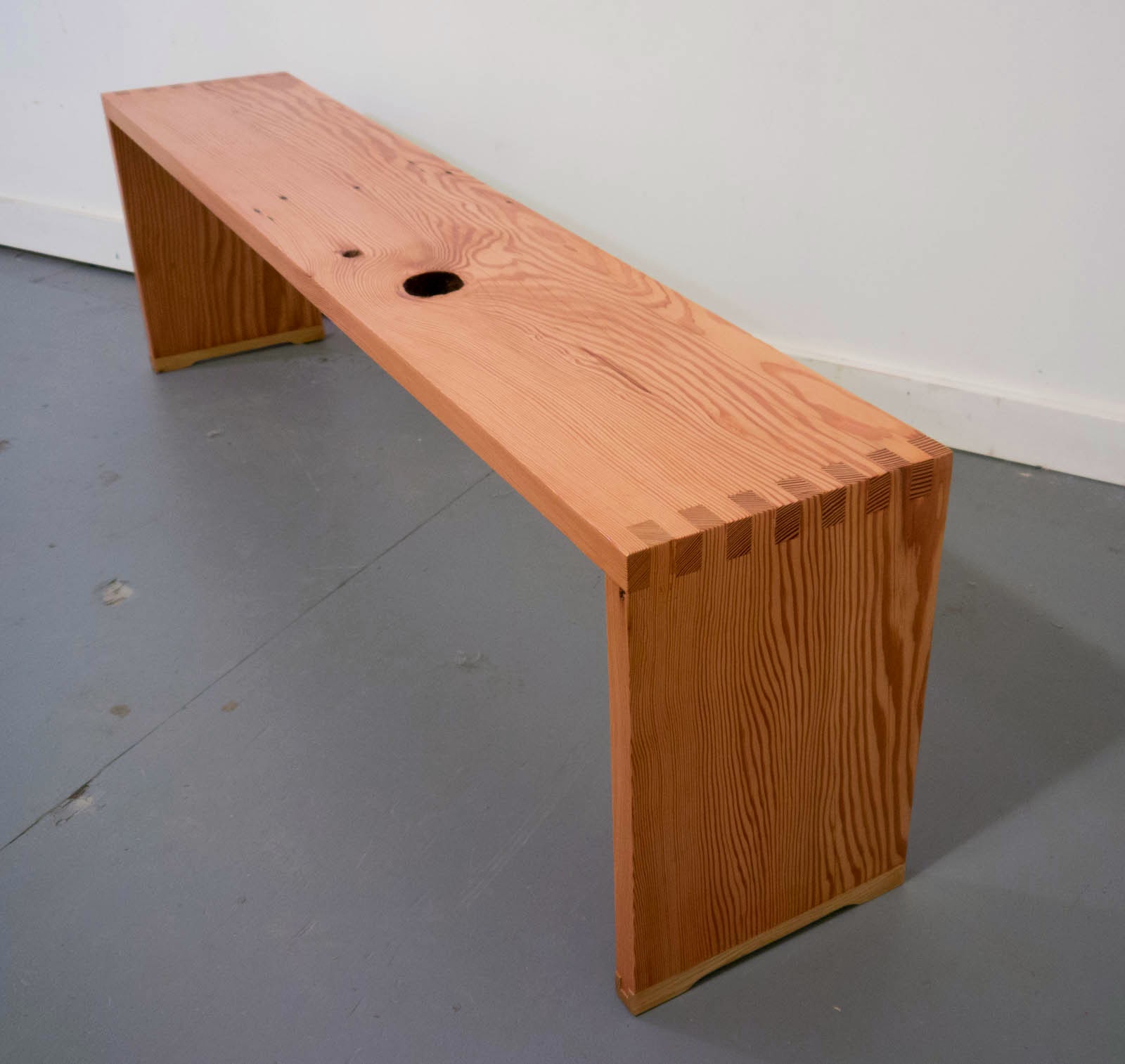 Zimmerman Woodworks: Fir bench with oak feet