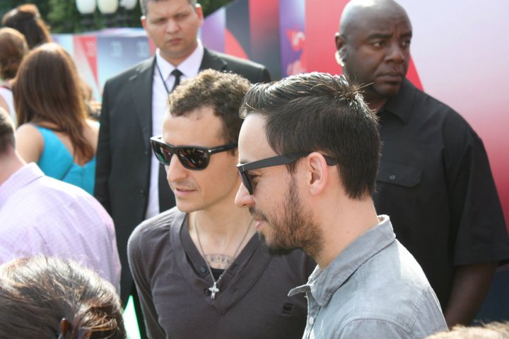 Linkin Park Band (LP): Chester Bennington And Mike Shinoda in an Event