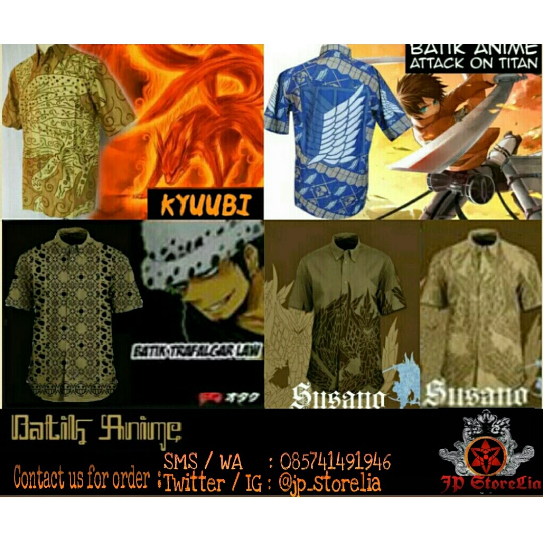 Japanesia Fashion: Batik Anime Fashion Style Terbaru Gabungan ...