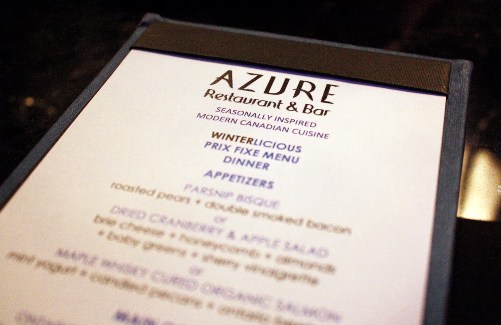 Azure Restaurant & Bar (2013 Winterlicious) - Food Junkie Chronicles