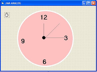 All About VB: Cara Membuat Jam Dinding atau Jam Analog di VB 6.0