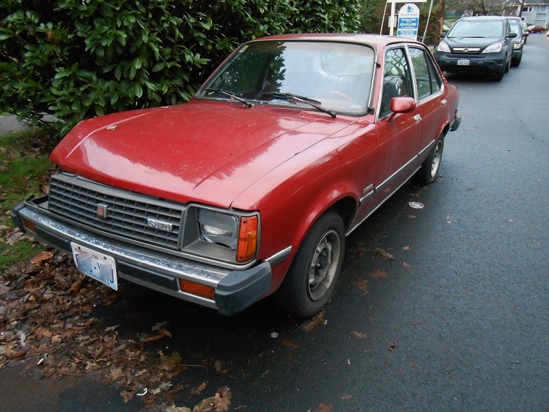 Seattle's Parked Cars: 1982 Isuzu I-Mark Diesel Sedan