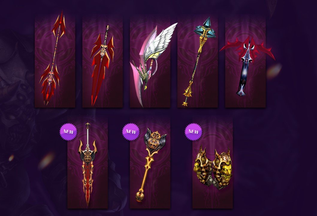 Vũ Khí Rồng 2 - Blessed Divine ArchAngel Weapons - Mu Online