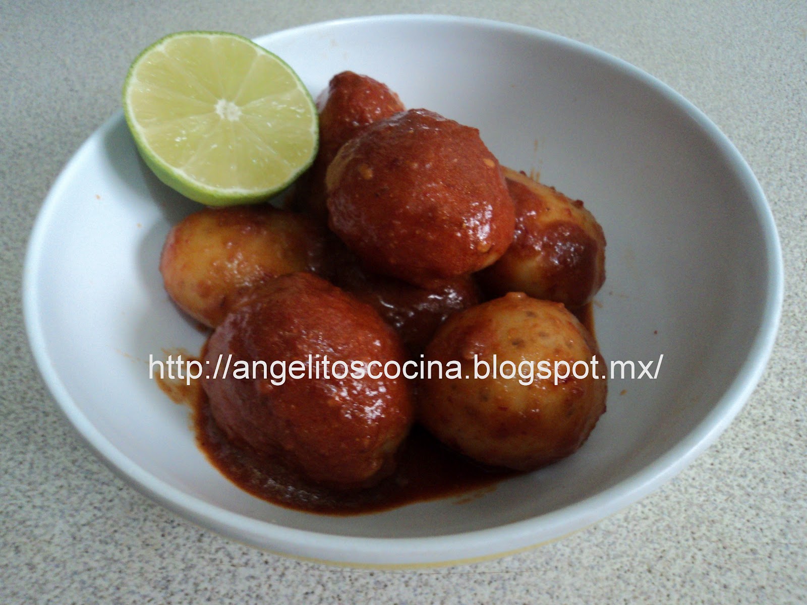 Angeles en la cocina: Papas cambray al chipotle