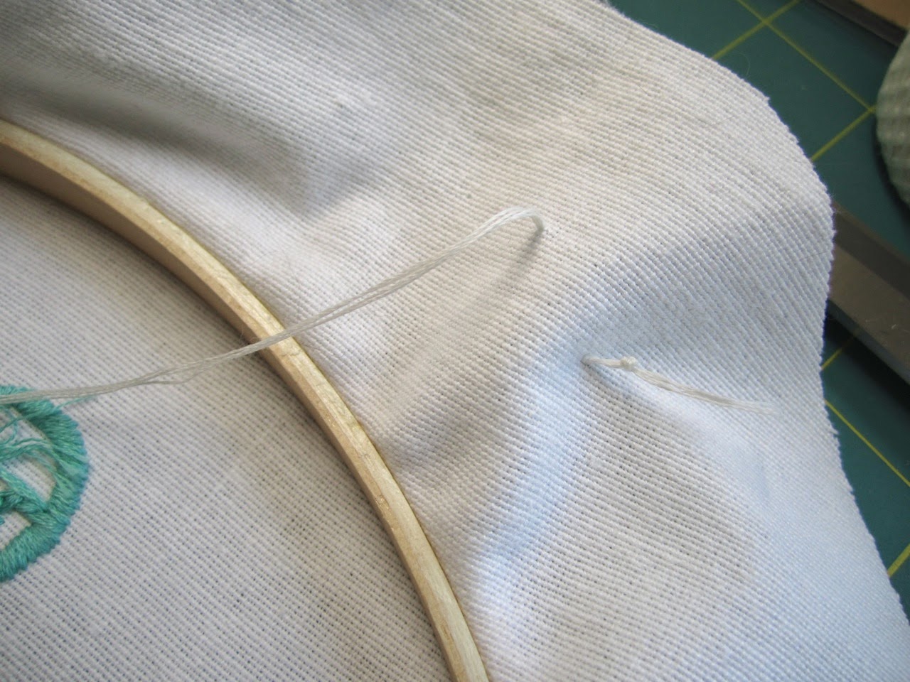 A Few Threads Loose: Quickie Tutorial: How to frame your embroidery.