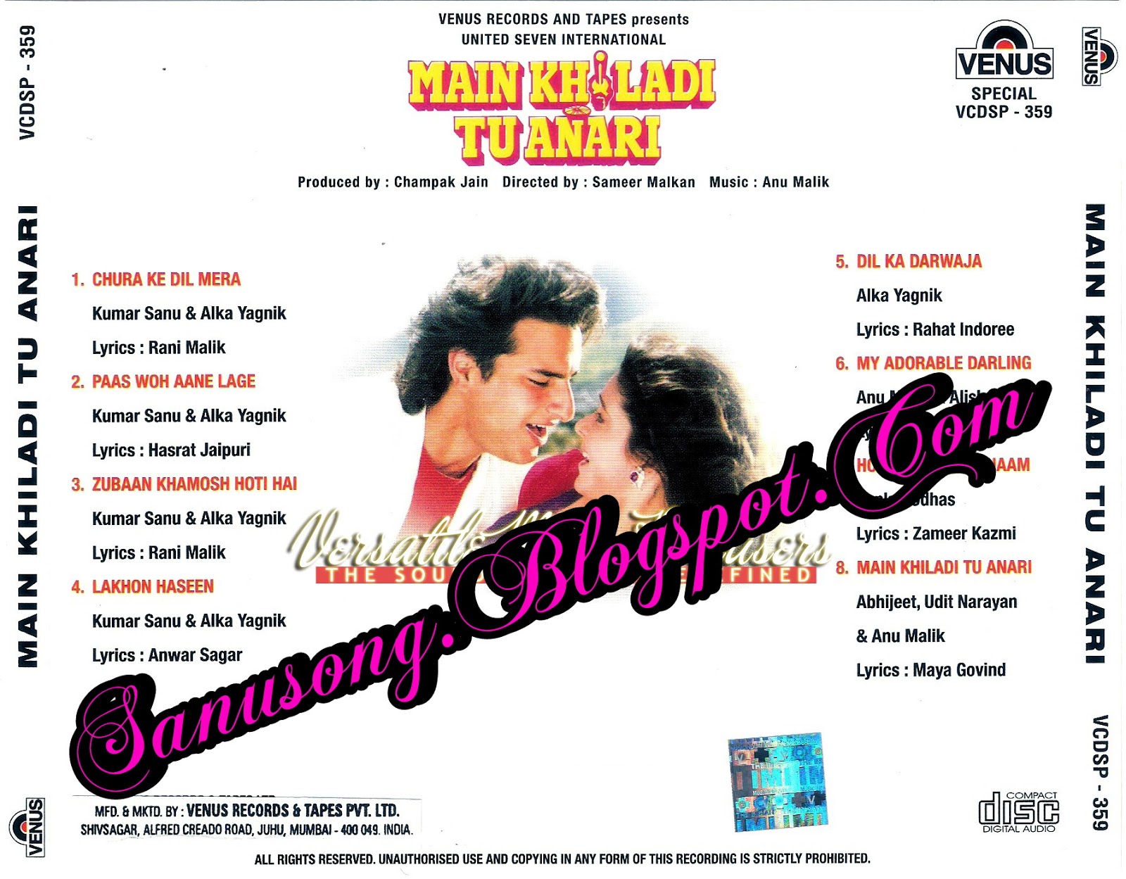Its All About Kumar Sanu: Main Khiladi Tu Anari (1994)