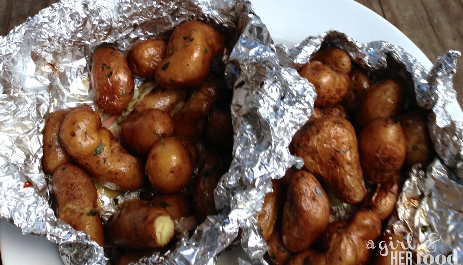 A Girl & Her Food: Grilled Potato Pockets