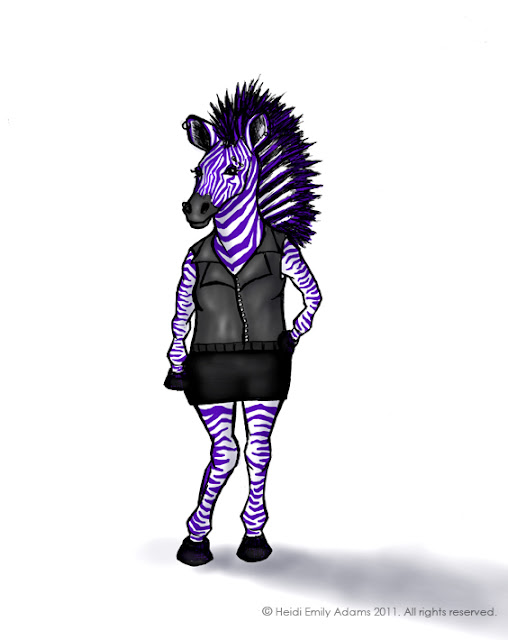 Heidi Emily Adams Illustration: A Punk-Rock Zebra... and a Lesson in ...