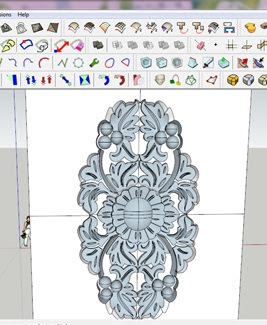 How to Make Wood Carving On SketchUp - bagus3d