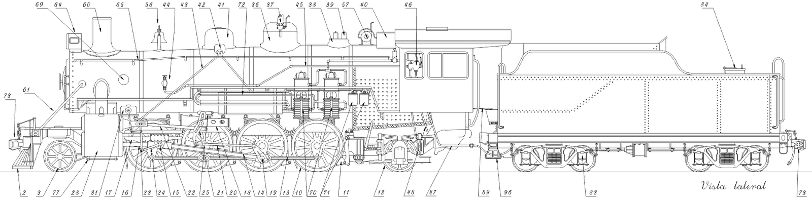 Maria Fumaça ® : Estrutura Geral das Locomotivas