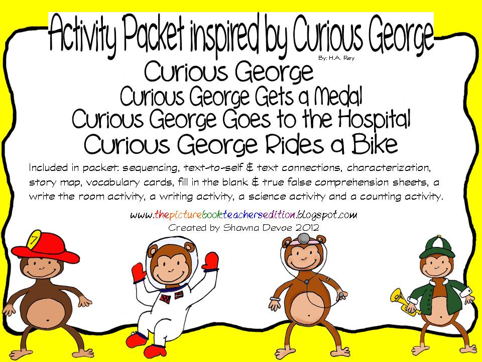 Curious George Goes to the Hospital by H.A. Rey - Teaching Ideas | The ...