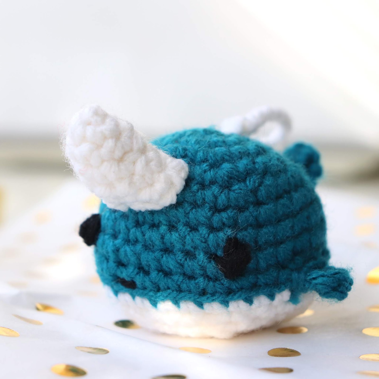 Create With Mom: Amigurumi Narwhal design
