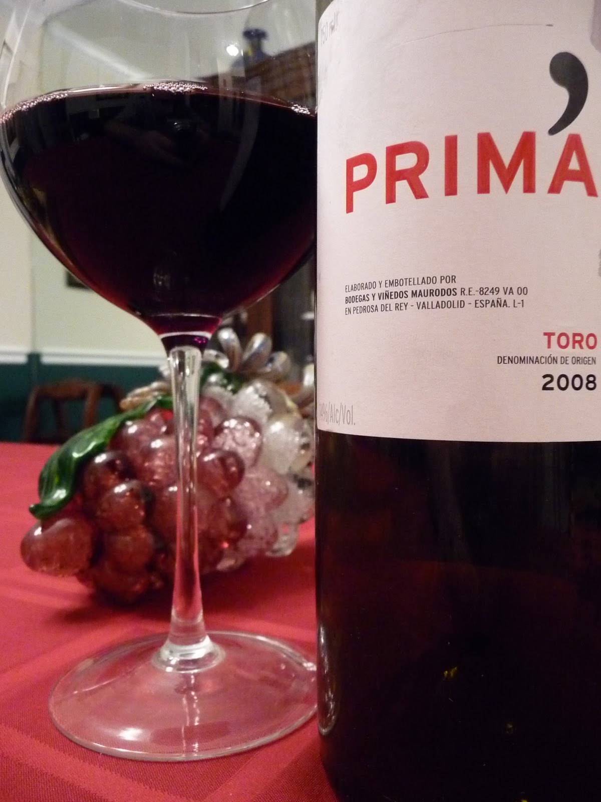 Chef Bolek: Bodegas y Vinedos Maurodos Prima Toro (2008)