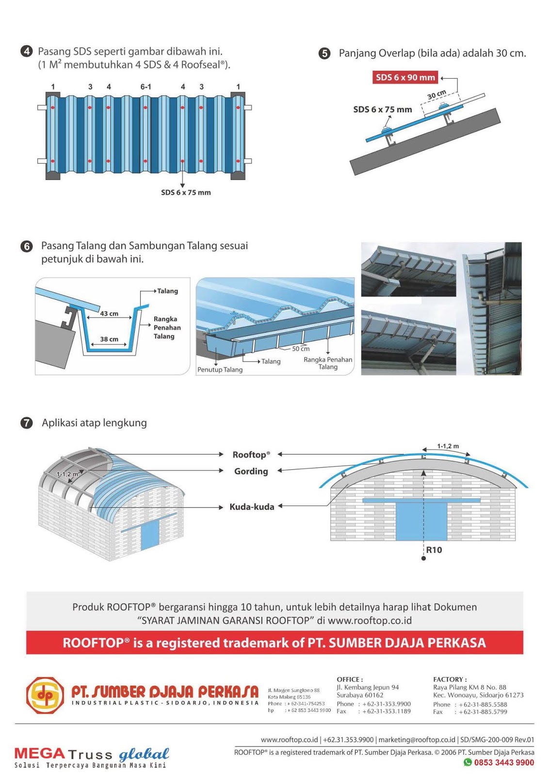 Cara Pemasangan Atap uPVC ROOFTOP - Depogenteng.com - Pusat Penjualan ...